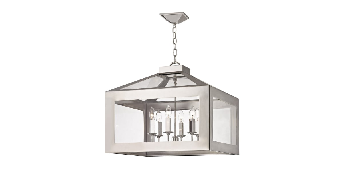 Crystorama Lighting Group 6056-PN Hurley 6 Light 21" Wide Taper Candle ...