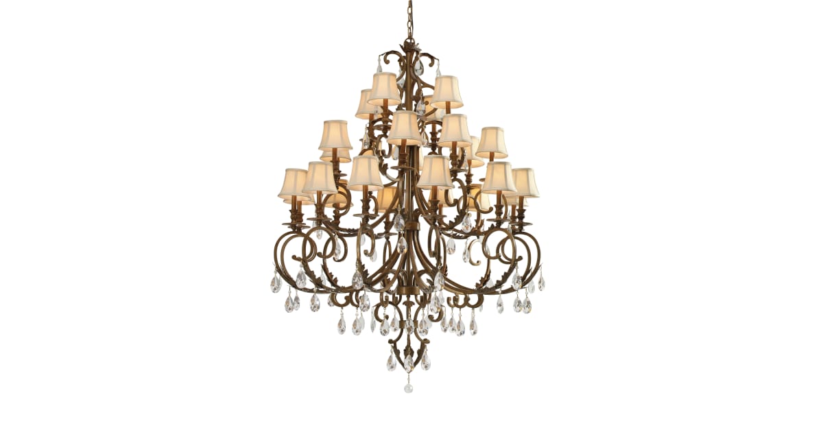 Crystorama Lighting Group 6907-FB-CL-S Royal 24 Light Chandelier ...