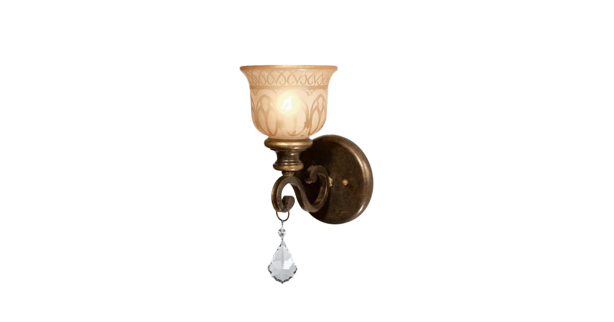 Crystorama Lighting Group 7501-BU-CL-S Norwalk 14" Tall Wall Sconce ...