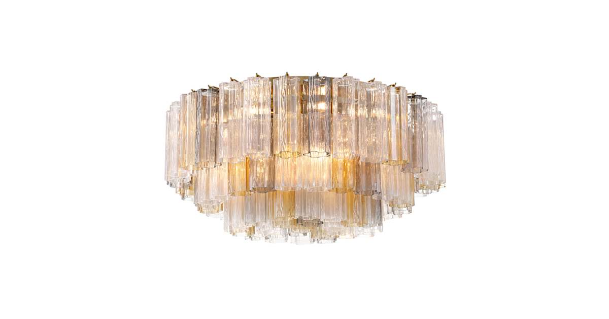 Crystorama Lighting Group ADD-331-AG-AU Addis 16 Light 32" Wide Flush ...
