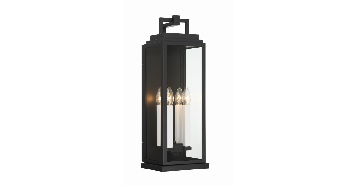 Crystorama Lighting Group ASP-8914-MK Aspen 4 Light 23" Tall Outdoor ...