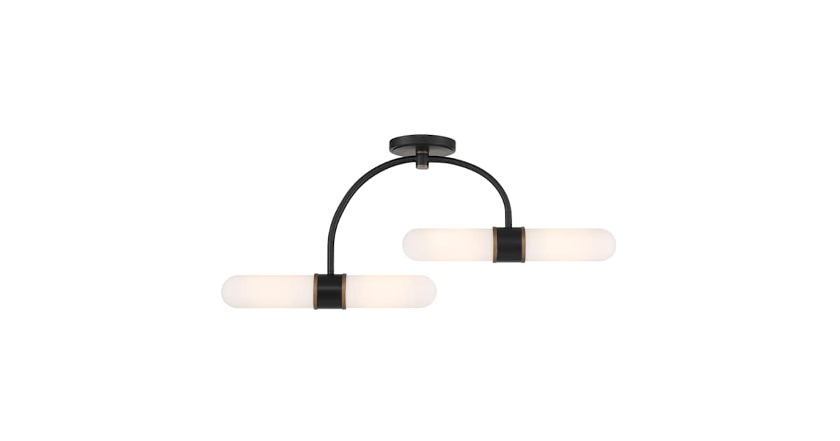 Crystorama Lighting Group CAP-8514-MK-TG Capsule 4 Light 34" Wide LED ...