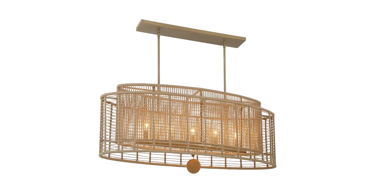 Crystorama Lighting Group JAY-A5007-BS Jayna 5 Light 42" Wide Taper ...