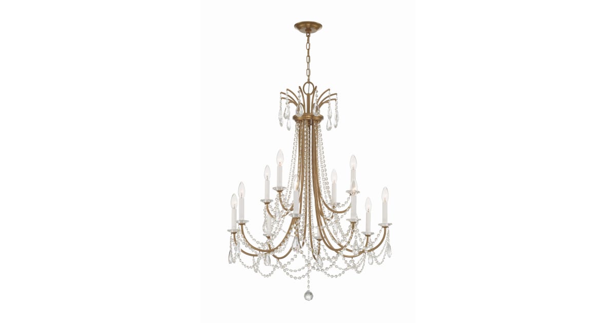 Crystorama Lighting Group KAR-90912-AG-CL-MWP Karrington 12 Light 30 ... Crystorama Lighting Group KAR-90912-AG-CL-MWP Karrington 12 Light 30 ...
