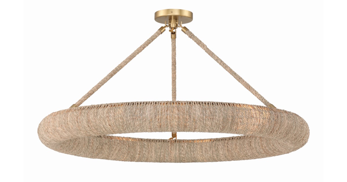 Crystorama Lighting Group OAK-7538-SG_CEILING Oakley 8 Light 32" Wide ...