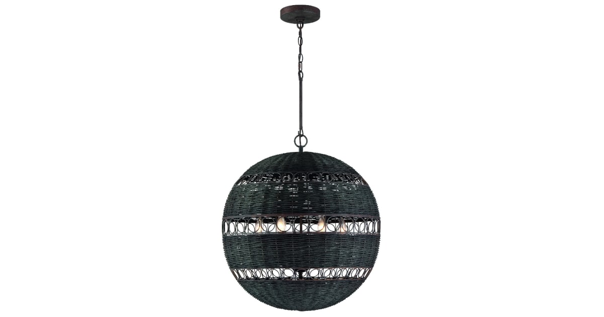 Crystorama Lighting Group REM-A5036-FB Remy 6 Light 23" Wide Pendant ...