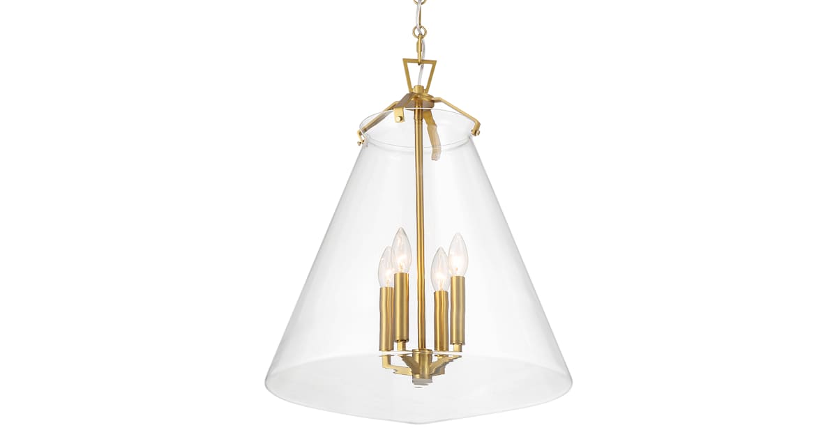 Crystorama Lighting Group VSS-7018-LG Voss 4 Light 18" Wide Taper ...