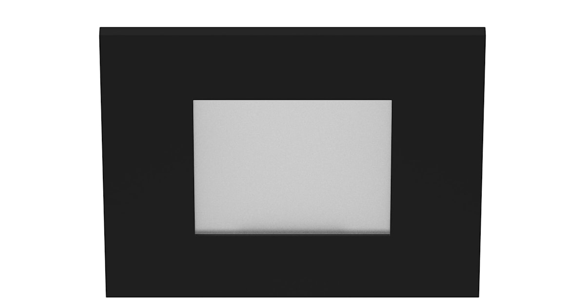 CSL Lighting ED3-SFWLBK ECO Downlight 3" Wide Wet Location Square Trim ...