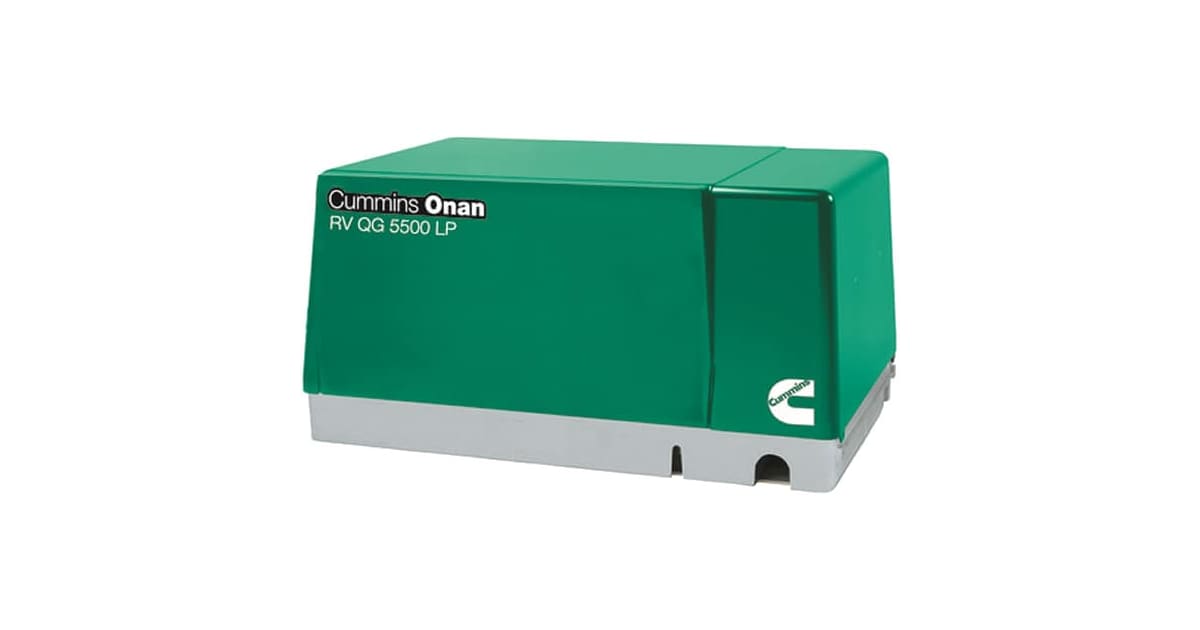 Cummins RV QG 5500 LP-2 QG Series 5.5 HGJAB-1270- 5.5kW (120V) Single ...