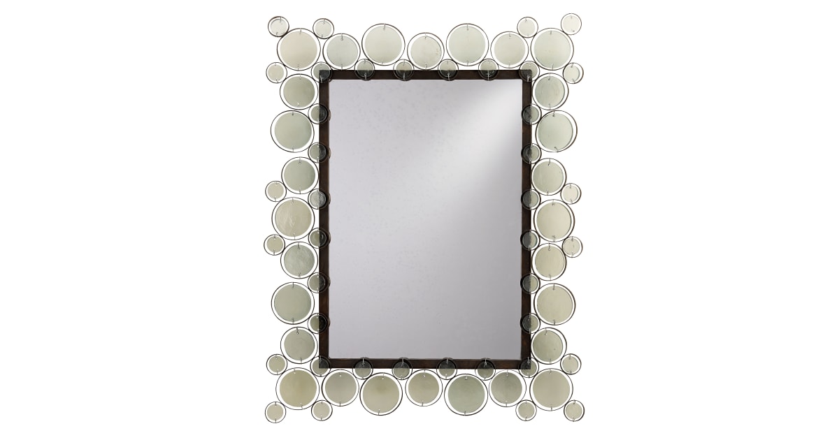 Currey and Company 1107 Fiona Rectangular Wrought Iron Mirror with ...