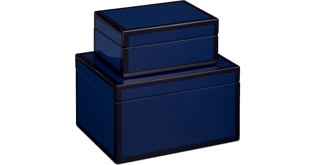Currey and Company 1200-0905 Engineered Wood Decorative Boxes with ...