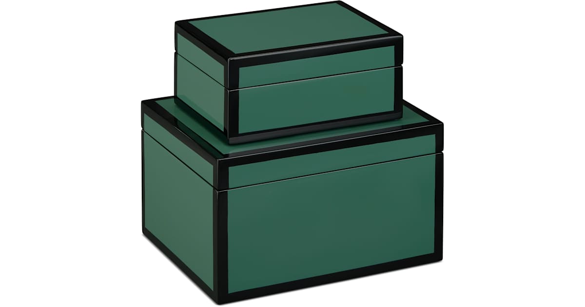 Currey and Company 1200-0906 Engineered Wood Decorative Boxes - Set of ...