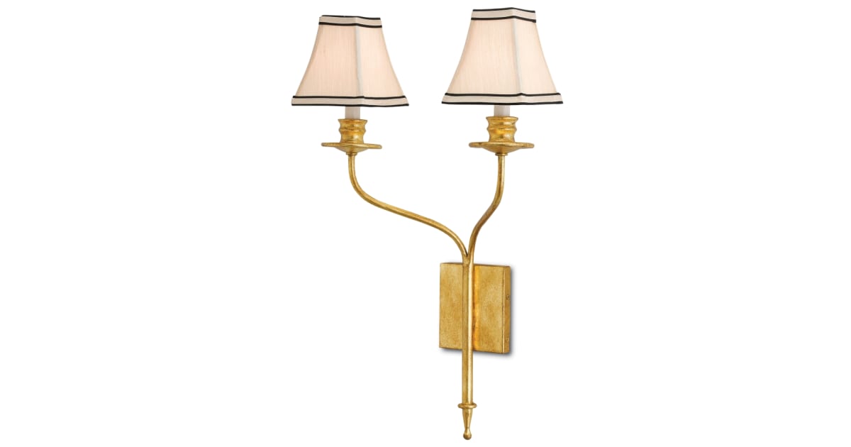 Currey and Company 5000-0037 Highlight 2 Light 20" Tall Double Wall ...