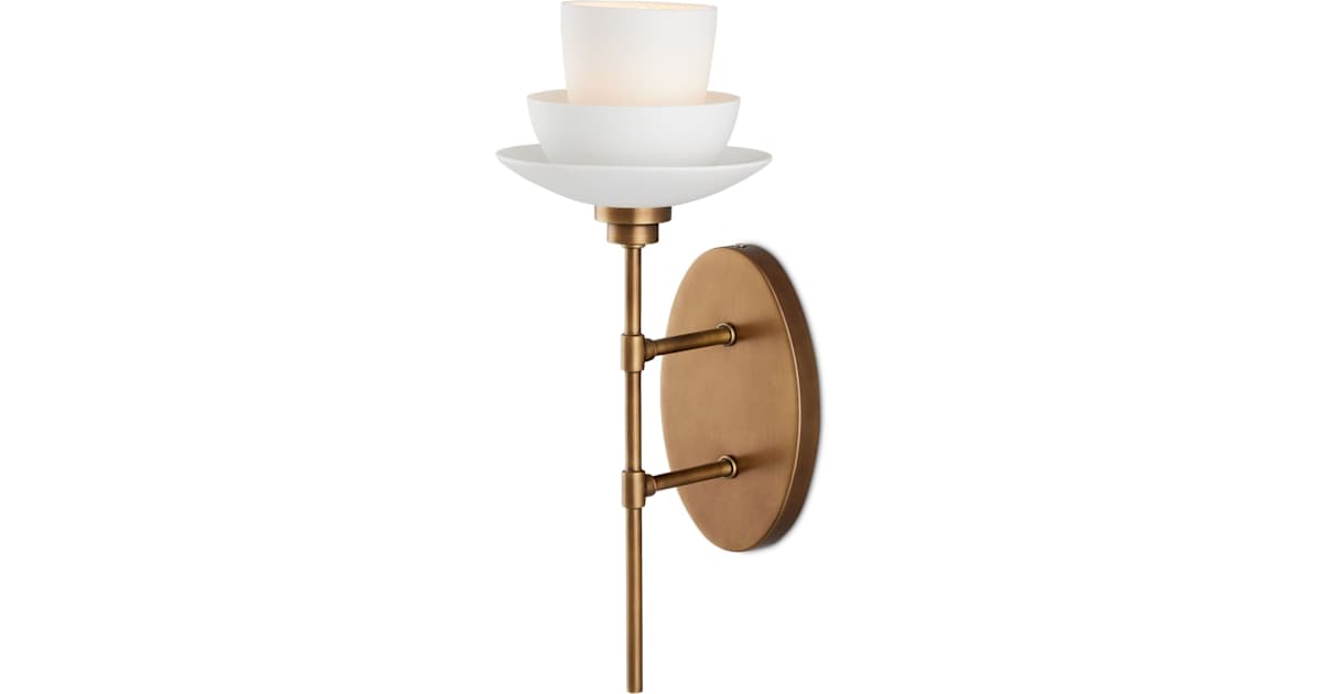 Currey and Company 5000-0236 Etiquette 16" Tall Wall Sconce with Bone ...
