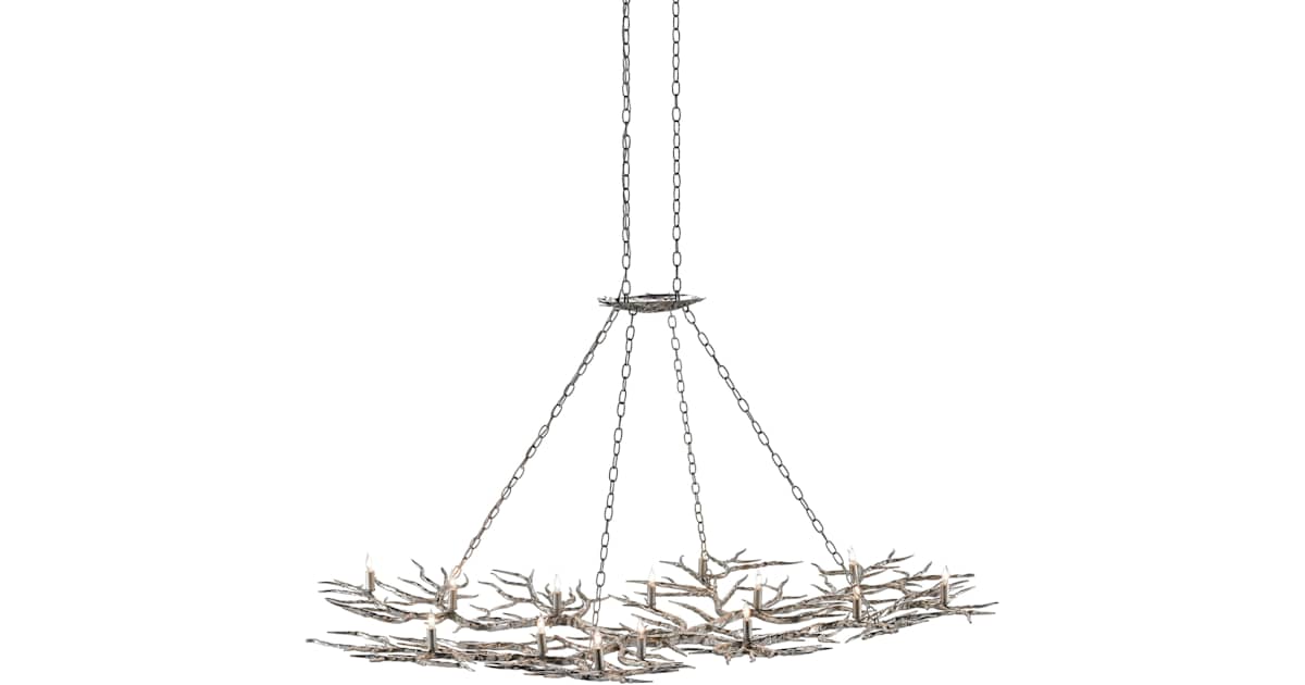 Currey and Company 9000-0367 Rainforest 14 Light 74" Wide Chandelier ...