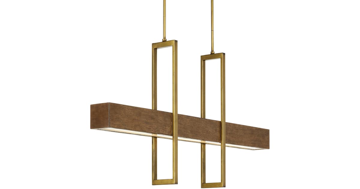 Currey and Company 9000-0929 Tonbridge 3 Light 50" Wide LED Wrought ...