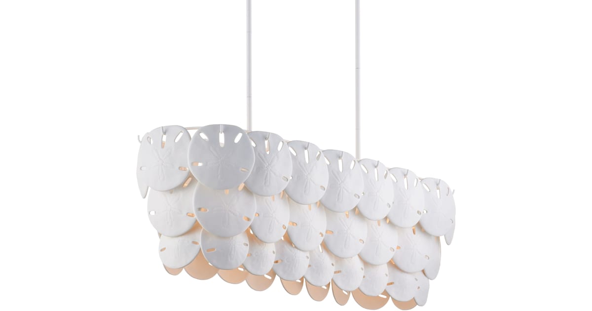 Currey and Company 9000-1203 Tulum 5 Light 39" Wide Wrought Iron Linear ...