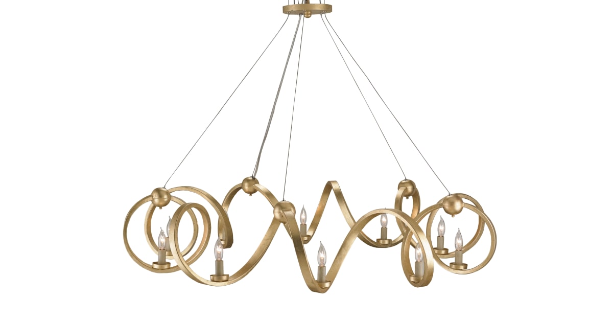 Currey and Company 9490 Ringmaster 10 Light 0" High 1 Tier Chandelier ...