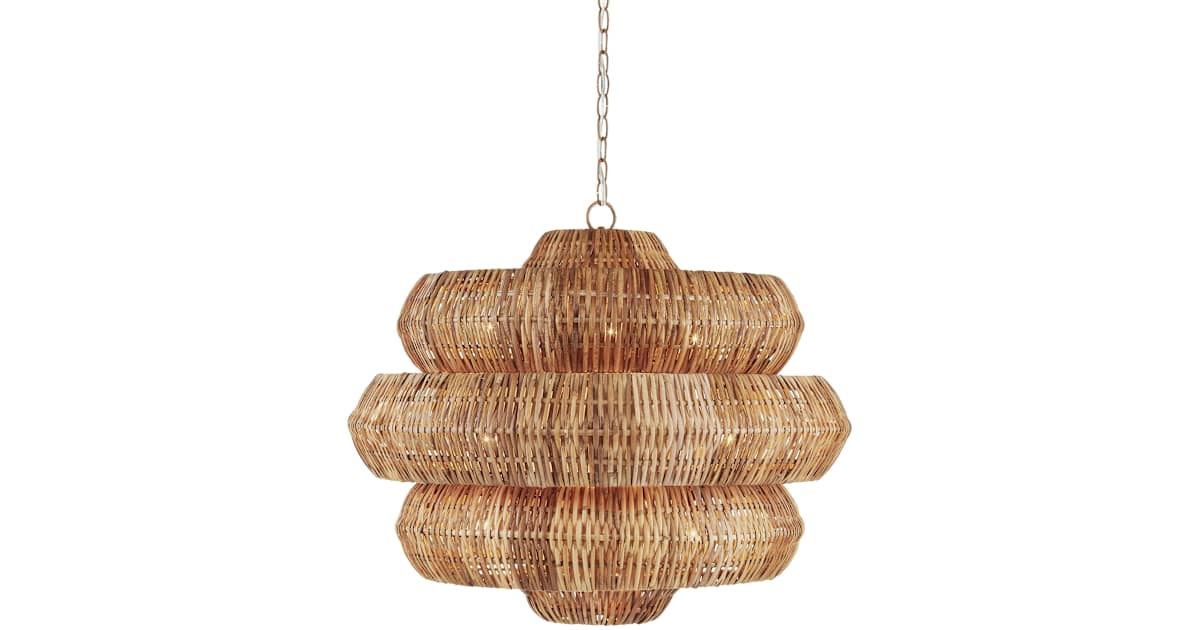 Currey and Company 9859 Antibes 9 Light 3 Tier Chandelier | Ferguson Home