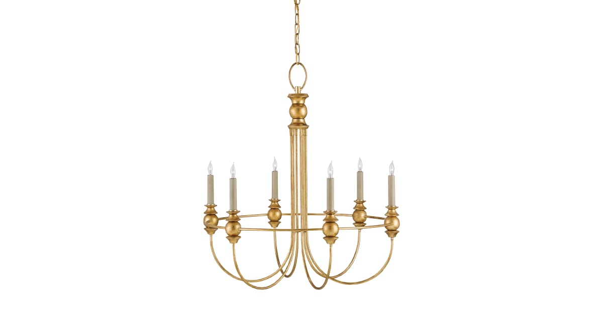 Currey and Company 9866 Fairlight 6 Light 27" Wide Chandelier ...