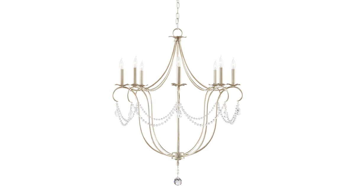 Currey and Company 9891 8 Light Single Tier Chandelier with ...