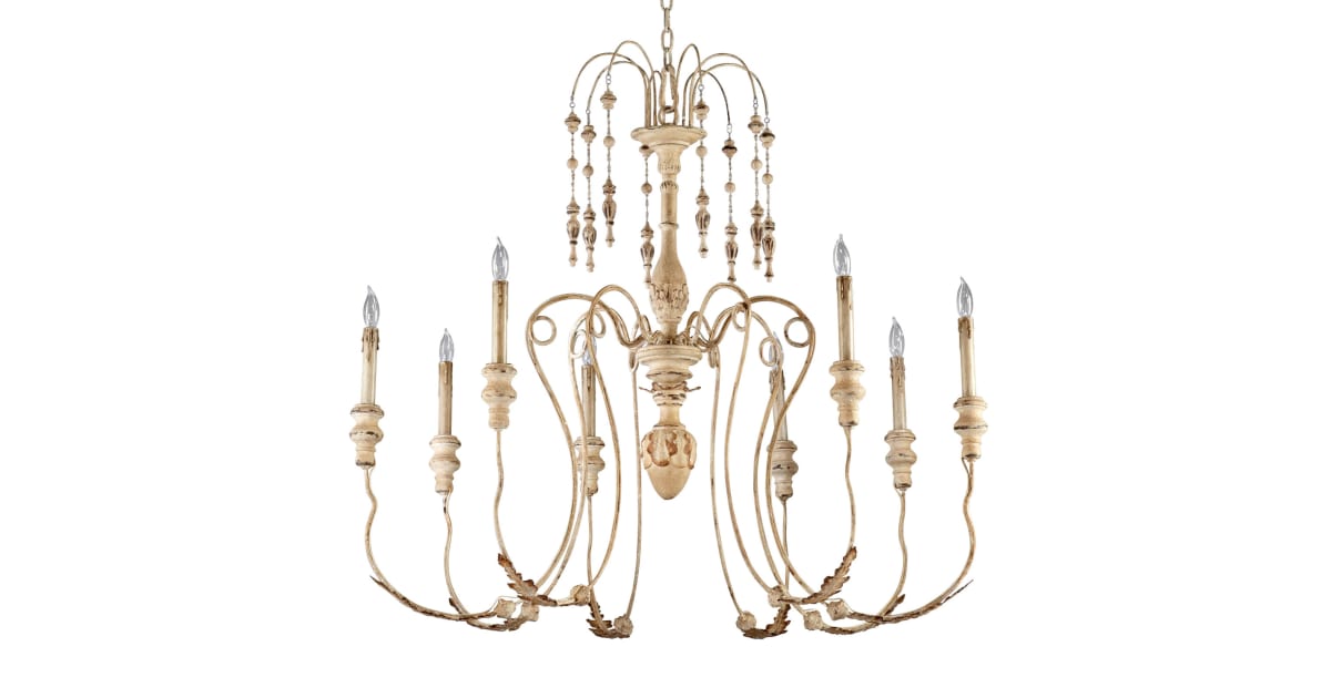 Cyan Design 04638 Maison 8 Light 41" Wide Taper Candle Chandelier ...