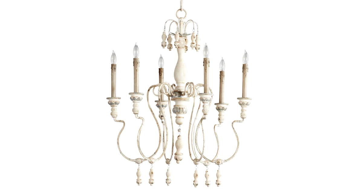 Cyan Design 05713 Chantal 6 Light 26" Wide Taper Candle Chandelier ...