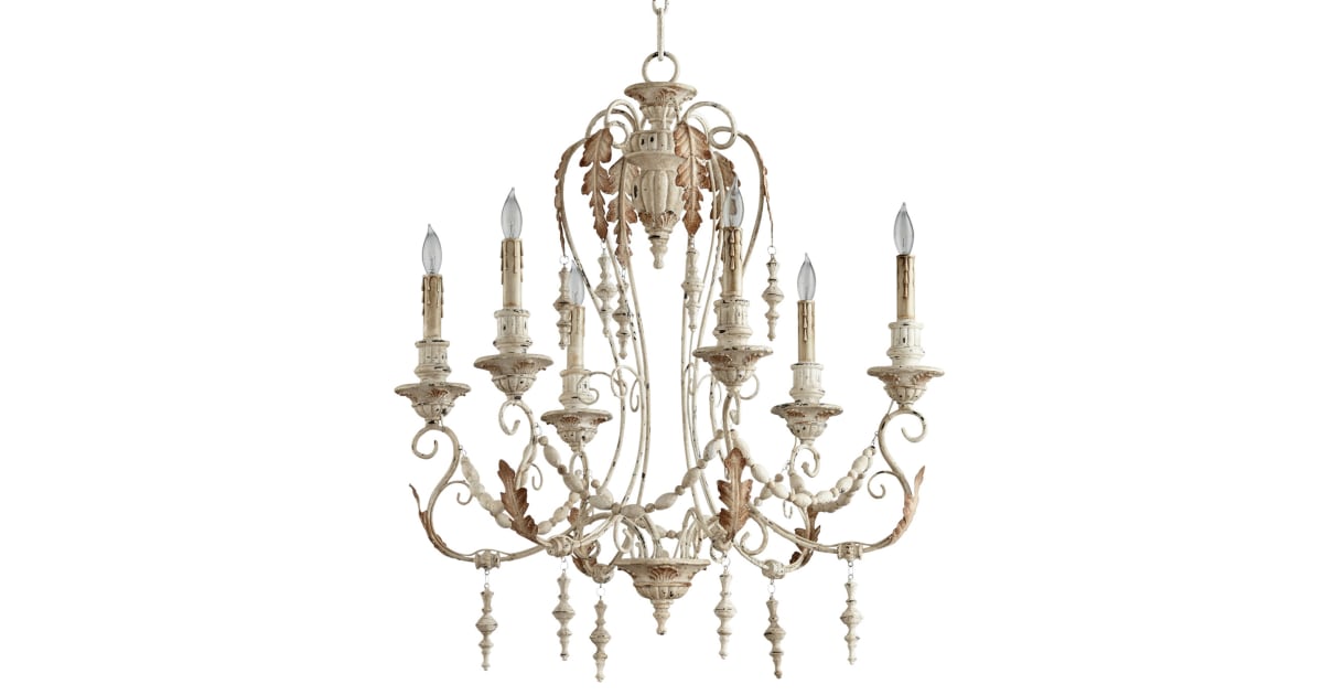 Cyan Design 06577 Lolina 6 Light 28" Wide Taper Candle Chandelier ...