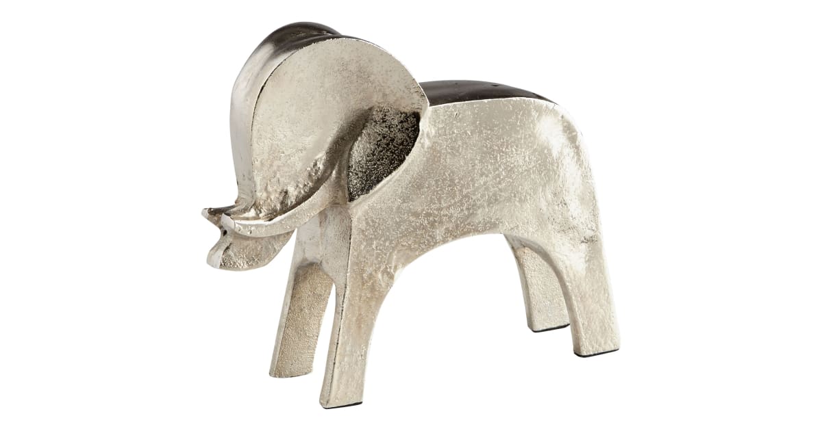 Cyan Design 08885 Tusk Tusk! Aluminum Elephant Statue | Build.com