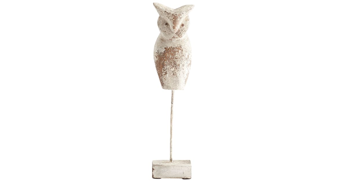 Cyan Design 08968 Scoops Owl Iron and Wood Owl Statue | Build.com