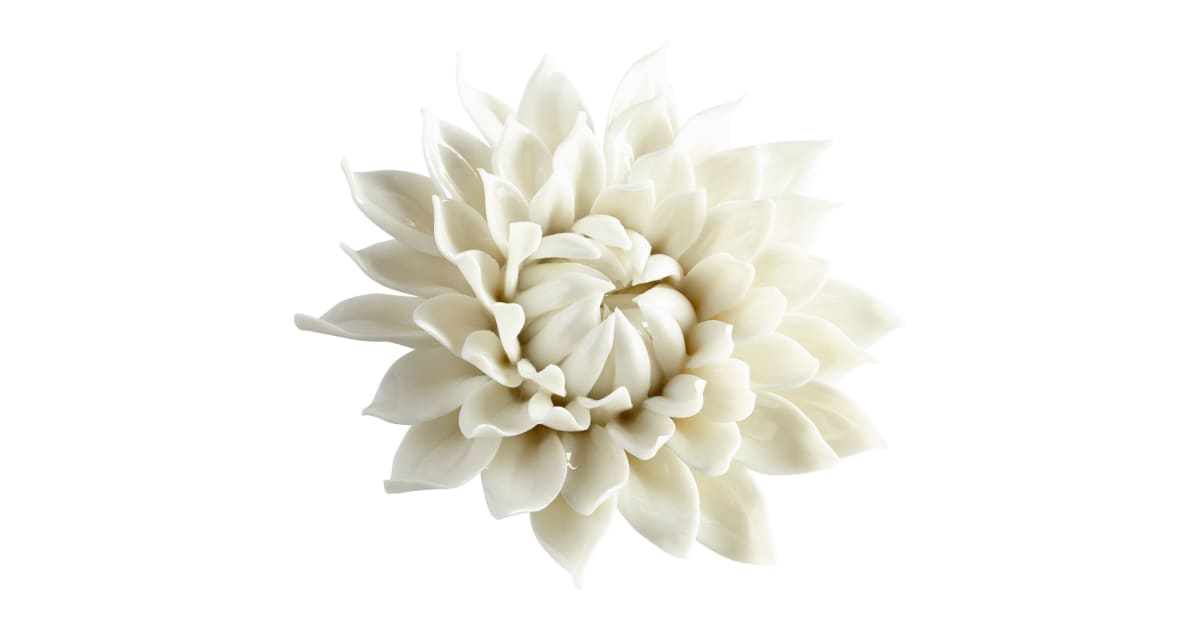 Cyan Design 09114 Wall Flowers 1-1/2" x 5-1/2" Botanical Ceramic Wall ...