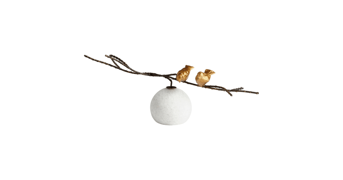 Cyan Design 09282 Gold Finches Iron and Marble Bird Statue | Build.com