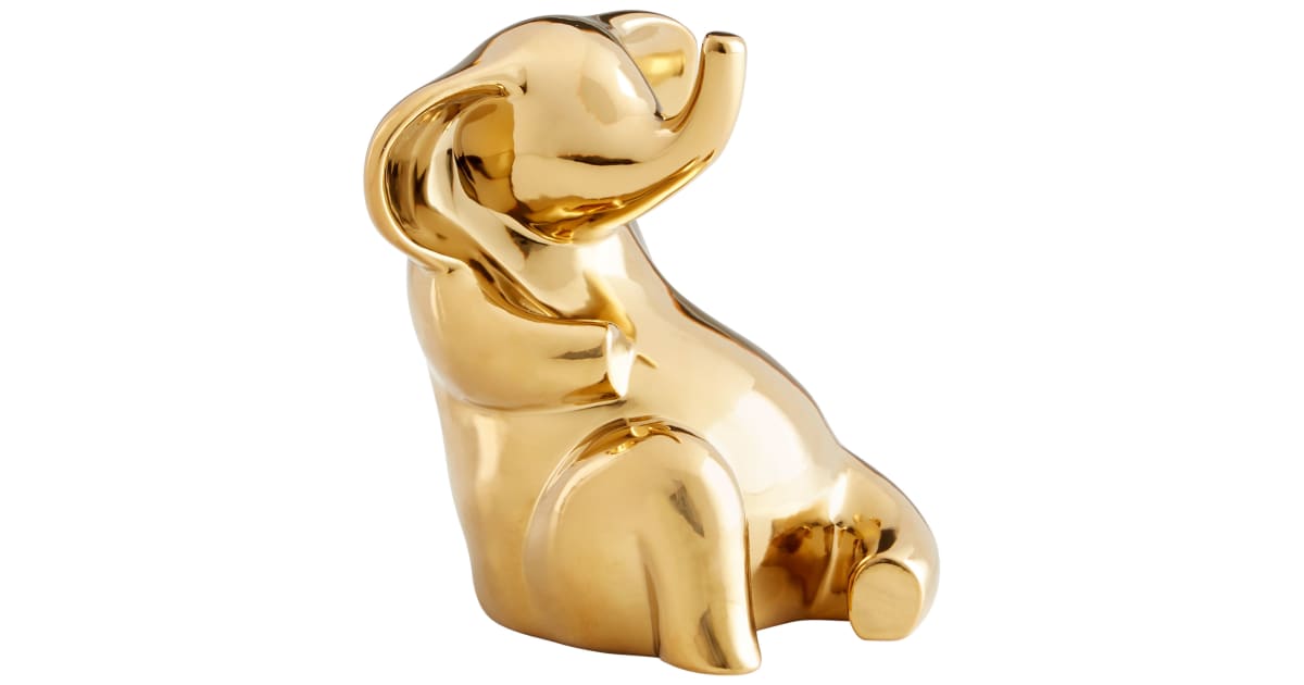 Cyan Design 09866 Jumbo Ceramic Elephant Statue | Ferguson Home