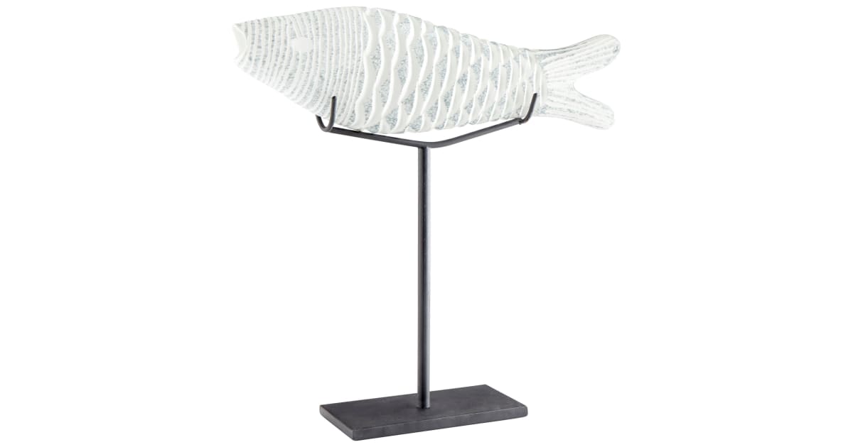 Cyan Design 10035 Grouper Glass and Iron Fish Statue | Ferguson Home