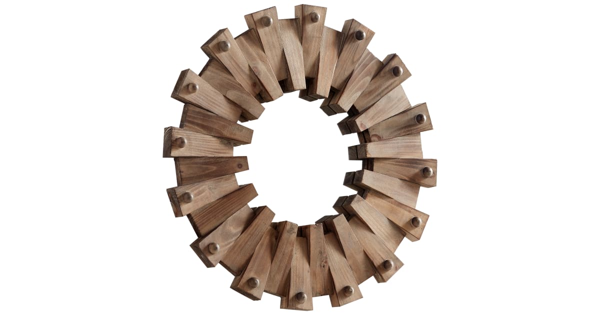 Cyan Design 10398 Kavala 21-1/2" Circular Flat Wood Framed Accent ...