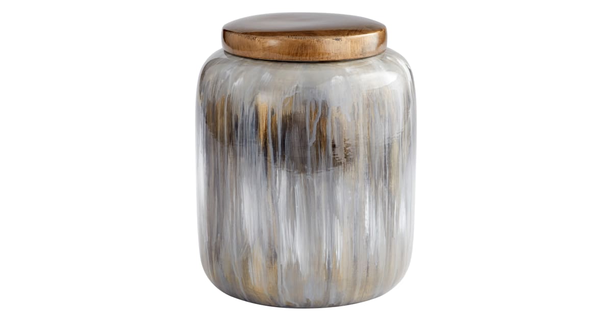 Cyan Design 10423 Spirit Drip 10" Tall Porcelain Jar | Ferguson Home