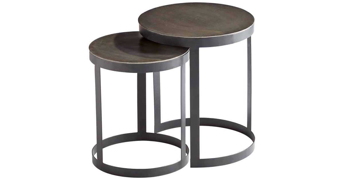 Cyan Design 10734 Monocroma 20" Diameter Aluminum Top Iron Nesting ...