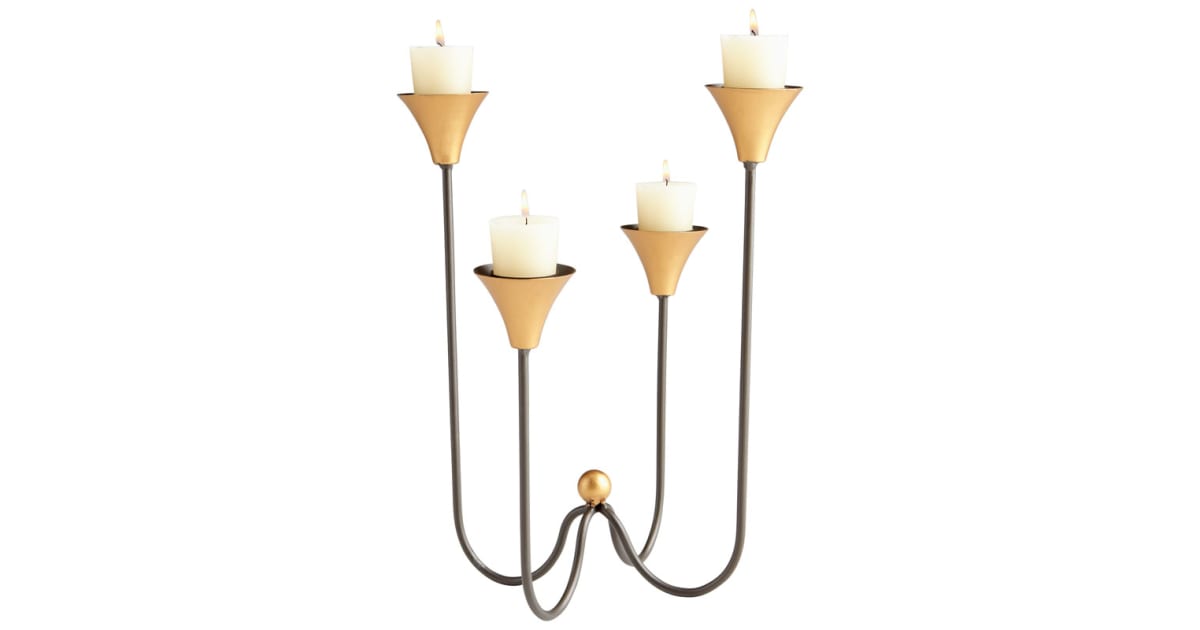 Cyan Design 06197 Bell Tower 13.75 Inch Tall Iron Candle Holder ...