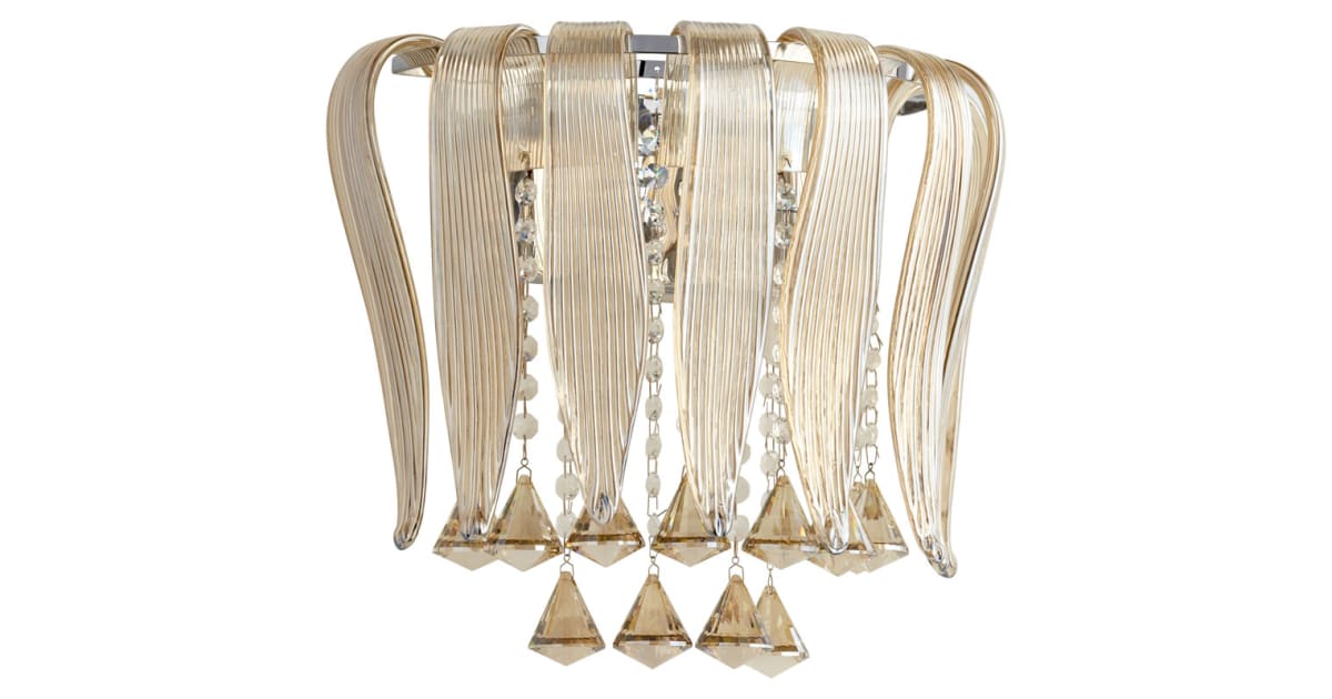 Cyan Design 06592 Olivia 2 Light Wall Sconce with Brown Shade | Build.com