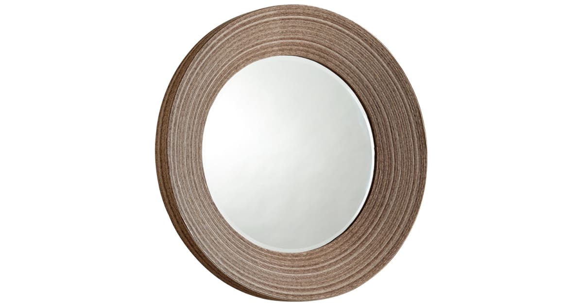 Cyan Design 06627 7 Inch Diameter Lucas Wood Mirror | Ferguson Home