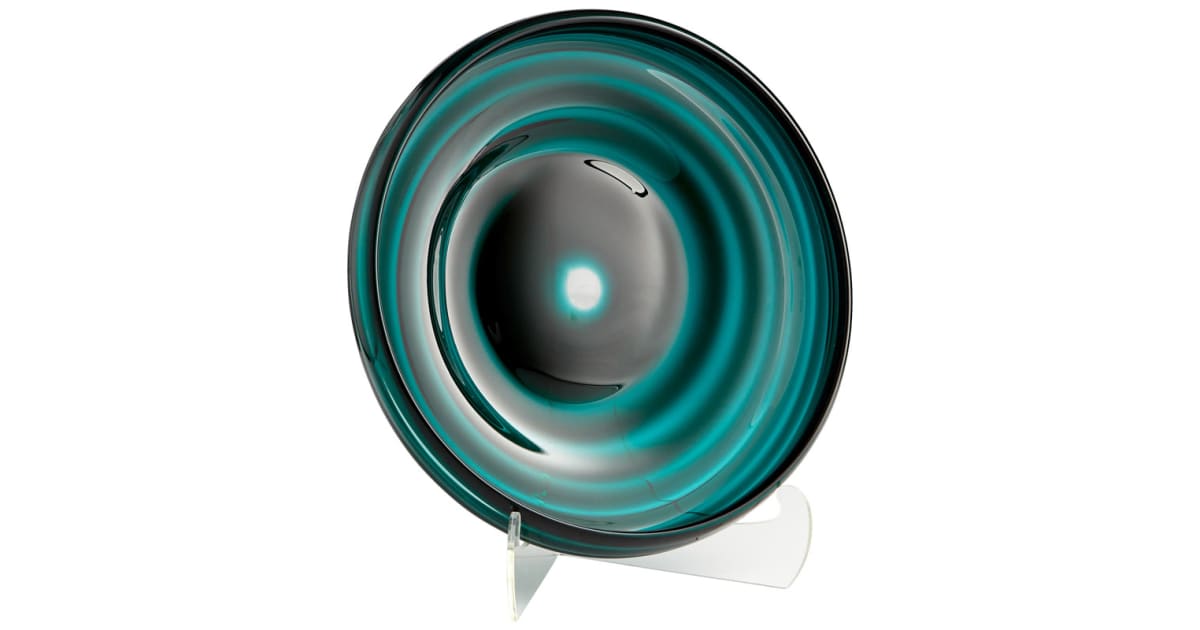 Cyan Design 08645 Vertigo 20 Inch Diameter Glass Decorative Plate ...
