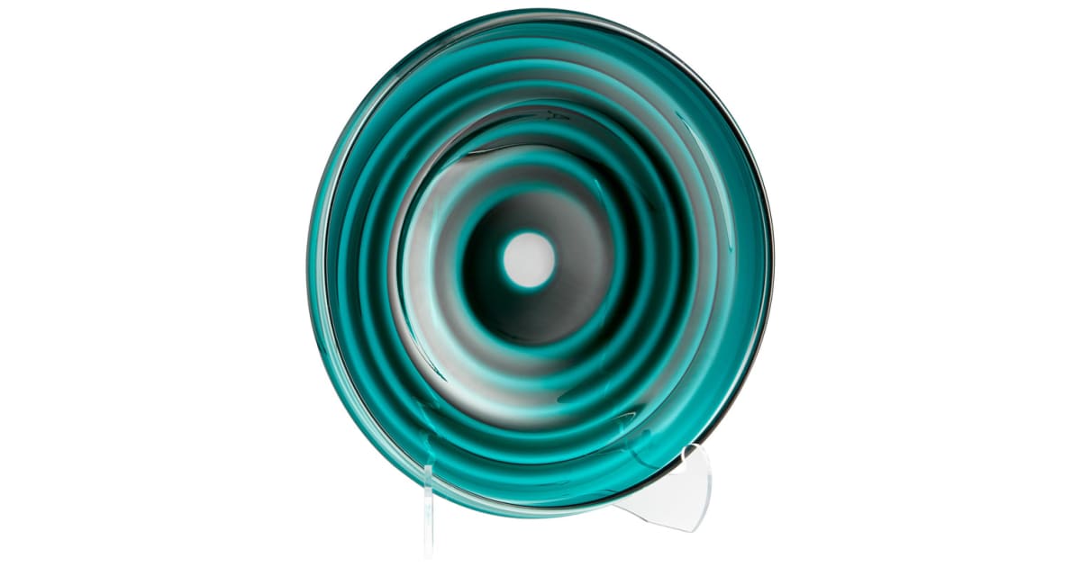 Cyan Design 08646 Vertigo 25.25 Inch Diameter Glass Decorative Plate ...