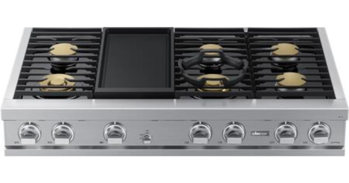Dacor DTT48T963GM/DA Transitional 48 Inch Wide 6 Burner Natural Gas ...
