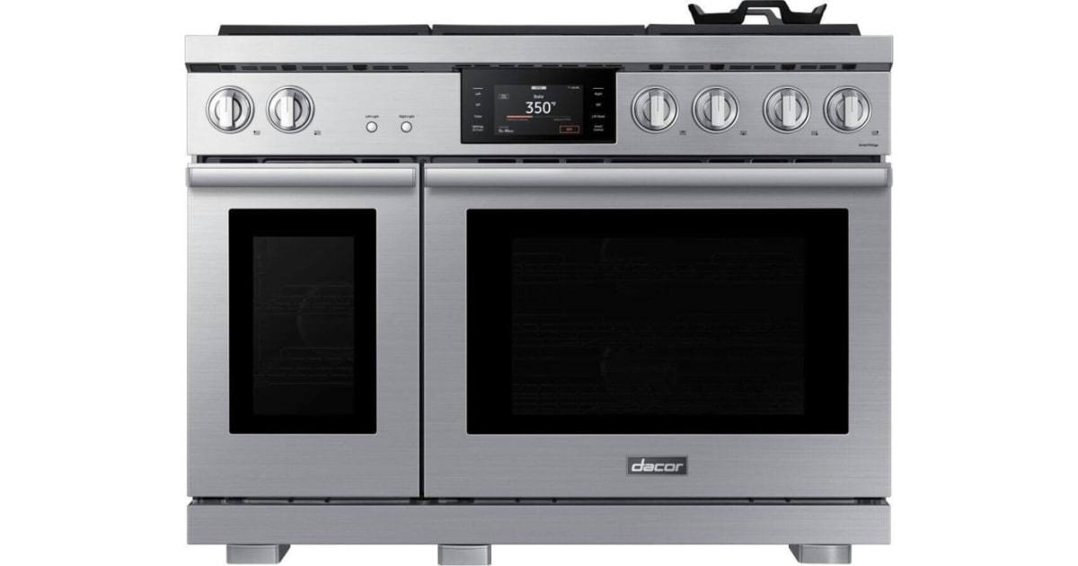 Dacor DOP48T960GS/DA Transitional 48 Inch Wide 7.7 Cu. Ft. Slide In Gas ...