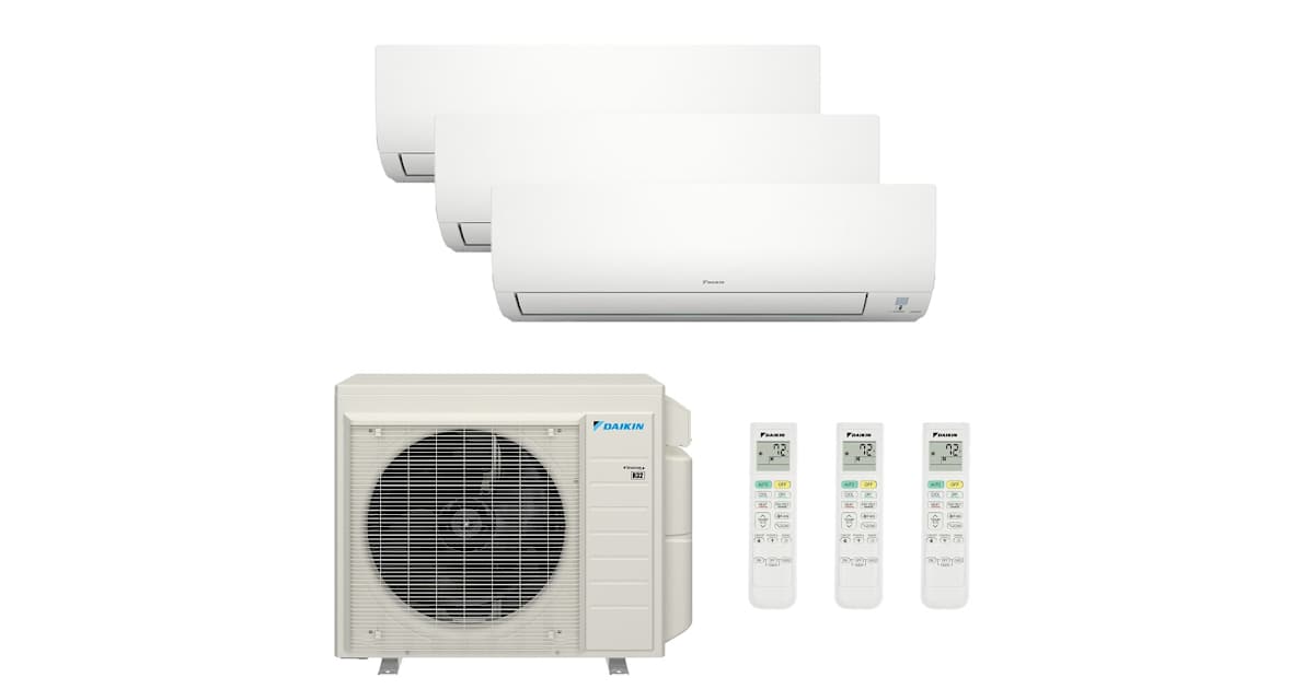 Daikin 3MXM24 CTXV07 FTXV09 FTXV12 MXM Series 23K BTU Cooling / 24K BTU ...