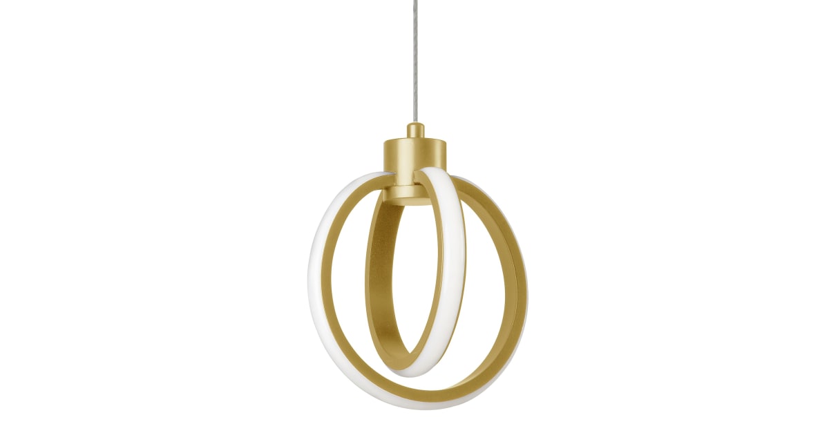 Dainolite 9228-614LEDP-AGB Parson 2 Light 6" Wide LED Abstract Mini ...