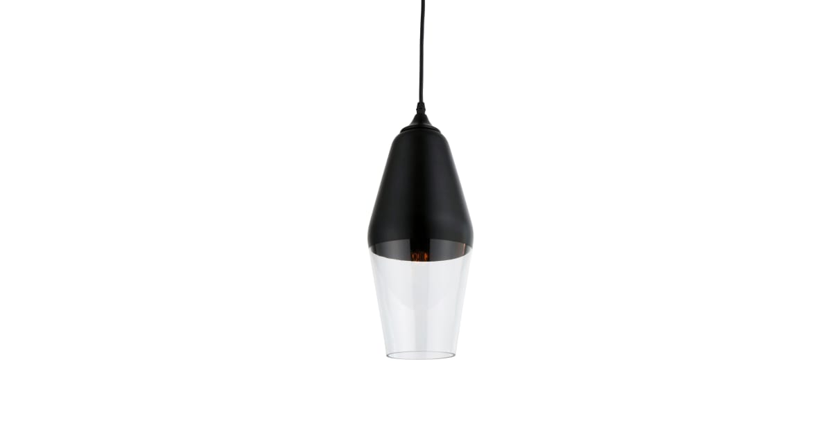 Dainolite ABB-81P-BK Abba Single Light 6" Wide Mini Pendant | Ferguson Home