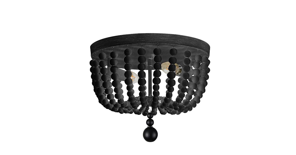 Dainolite BGT-132FH-MB Bridget 2 Light 13" Wide Flush Mount Bowl ...