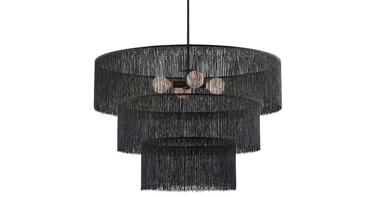 Dainolite CDL-404C-MB-BK Cadelaria 4 Light 40" Wide Waterfall ...