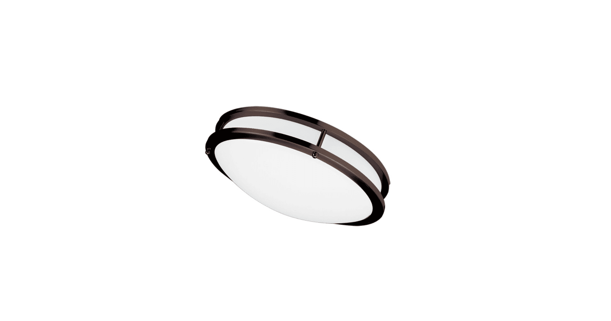 Dainolite CFLED-C1218-BZ Single Light 12" Wide LED Flush Mount Ceiling ...